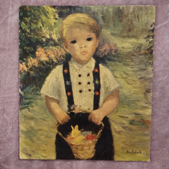 Handpainted | Art | Vintage 96s Cherry Jeffe Huldah Big Brother Print ...